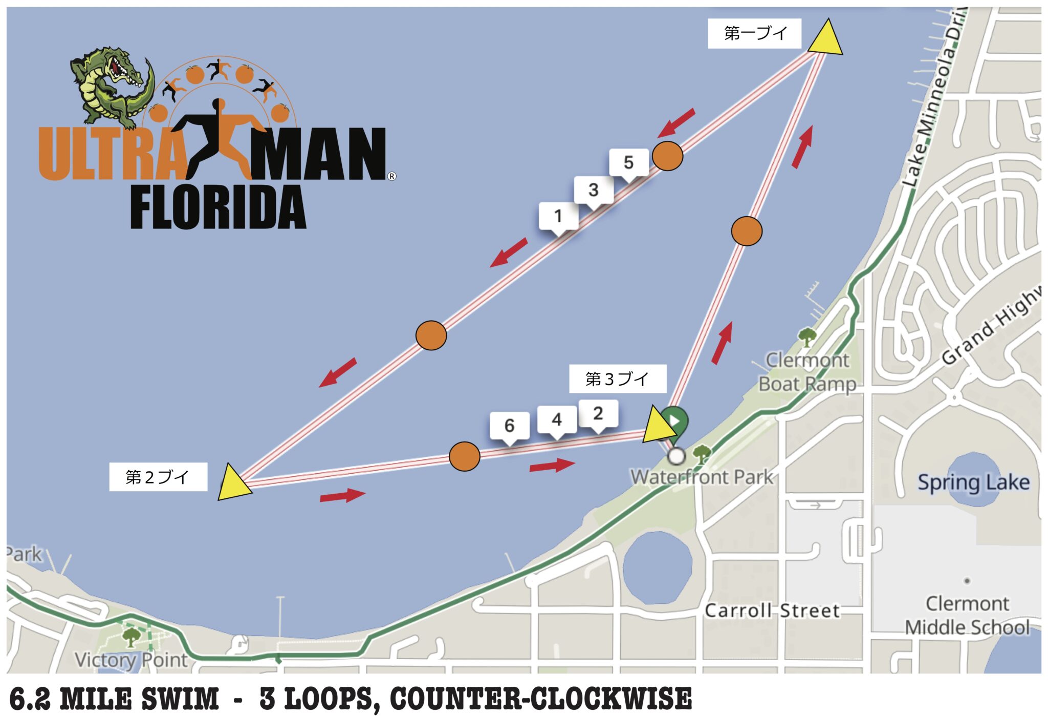 Ultraman Florida 2024 – Day1 Swim Course | リーマンダッシュ